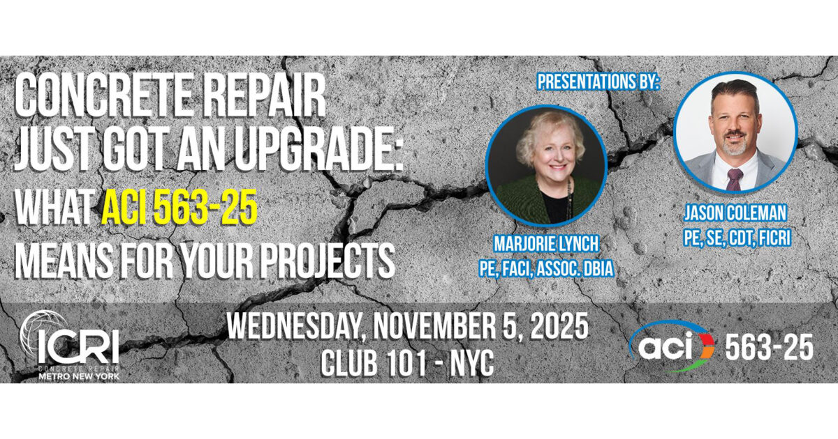 Concrete Repair Just Got an Upgrade: What ACI 563-25 Means for Your ...